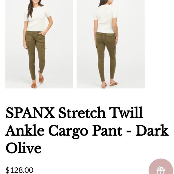 SPANX | Pants & Jumpsuits | Spanx Women Stretch Twill Ankle Cargo Pants ...